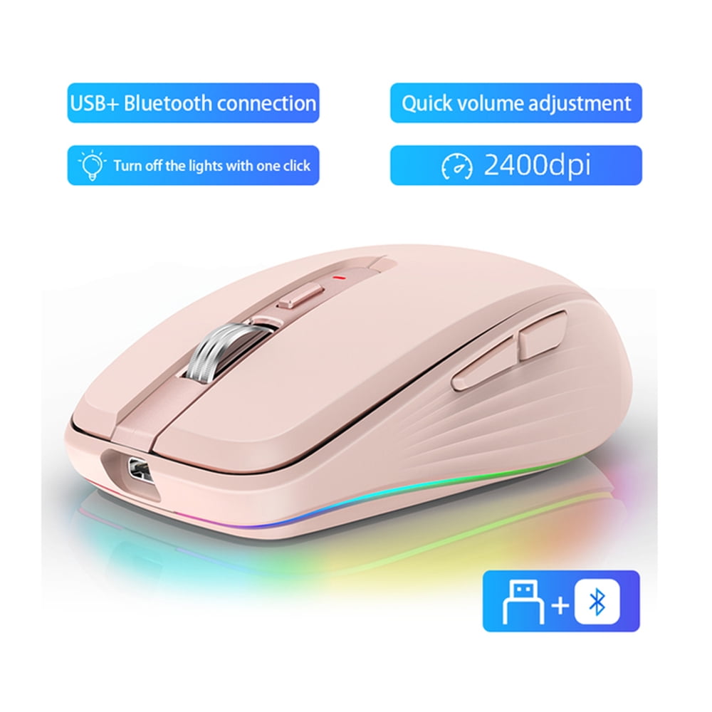 M303 2.4G Dual Mode Ergonomic Lightweight RGB Backlit 6-Button 700mAh ...