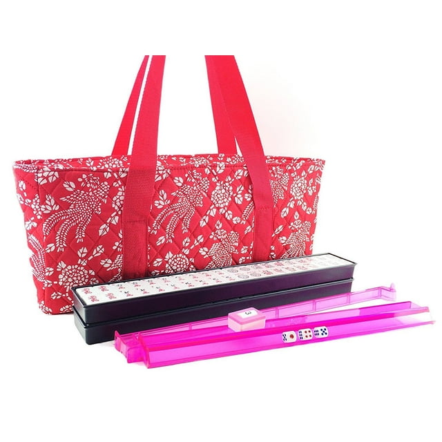 Free Shipping! M30YHD-1 166 Tile American Mahjong Set Red Phoenix Soft ...