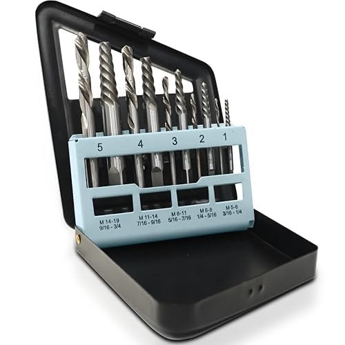 M35 Screw Extractor & Left-Hand Drill Bit Set – High-Speed Steel Bolt ...