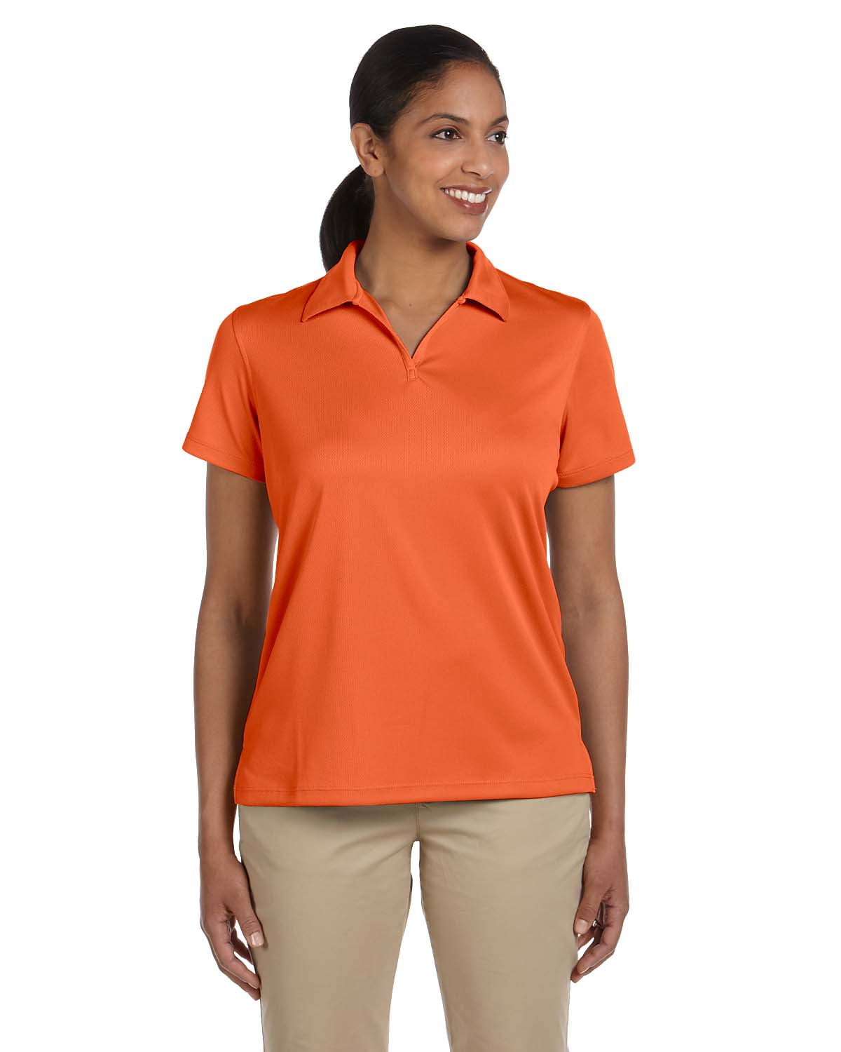 M353W Harriton Ladies' Double Mesh Polo Team Orange XL - Walmart.com