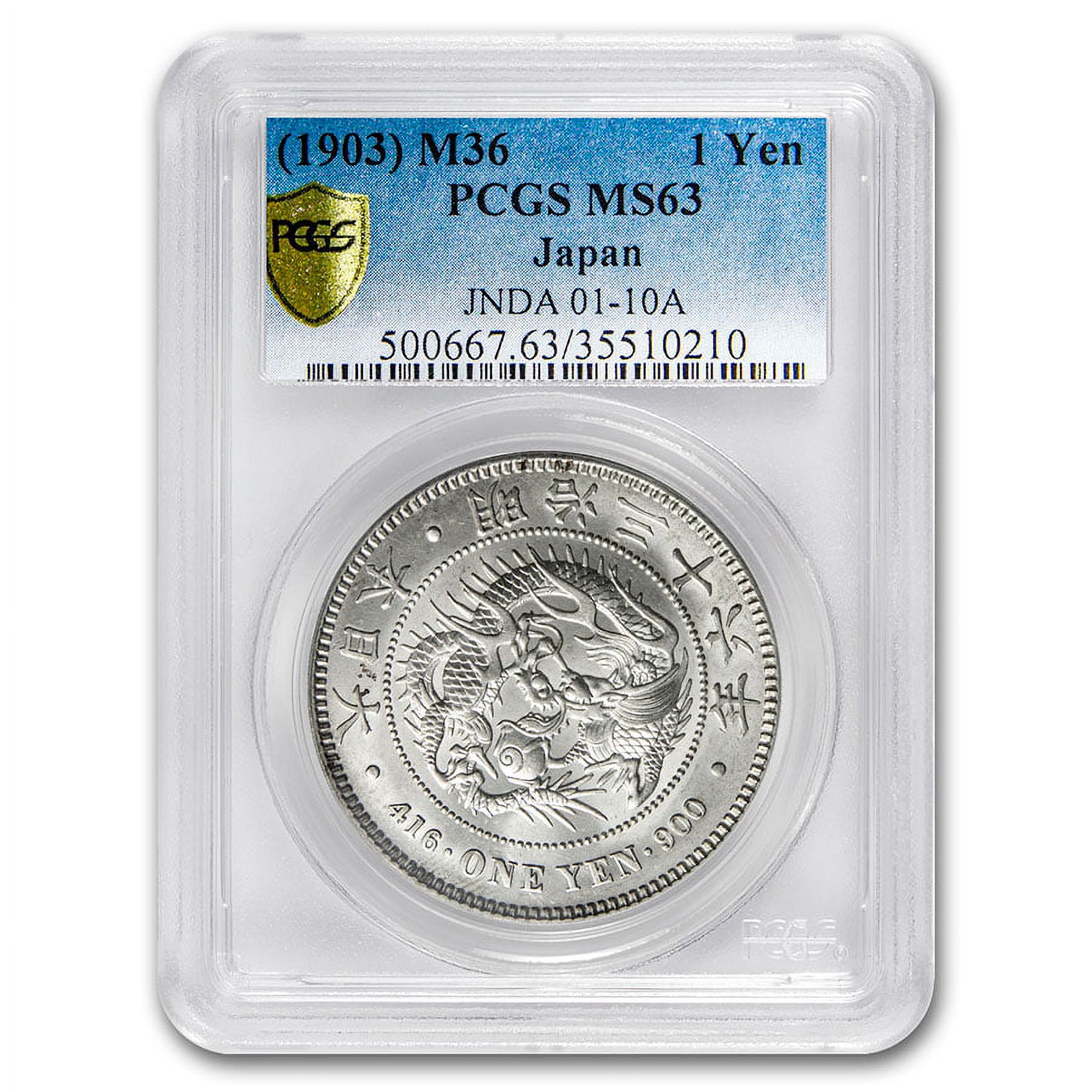 M36 (1903) Japan 1 Yen Meiji Era MS-63 PCGS - Walmart.com