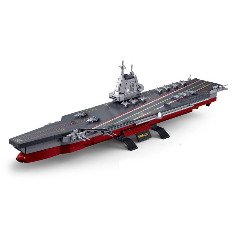 M38-B1211 Sluban 1:700 Fujian Aircraft Carrier Building Blocks Military ...