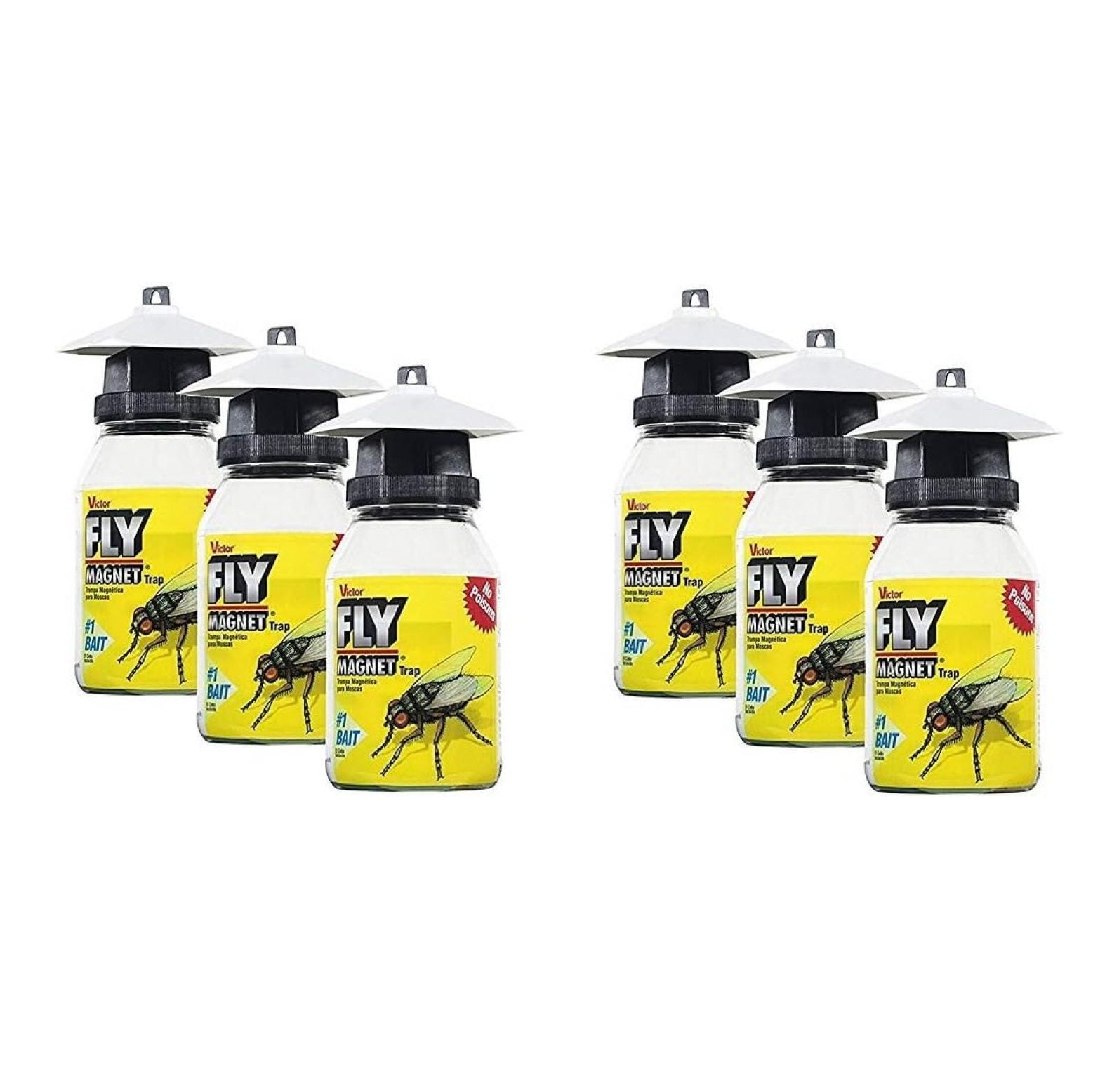 M380 Fly Magnet 1-Quart Reusable Trap with Bait (6 Pack) - Walmart.com