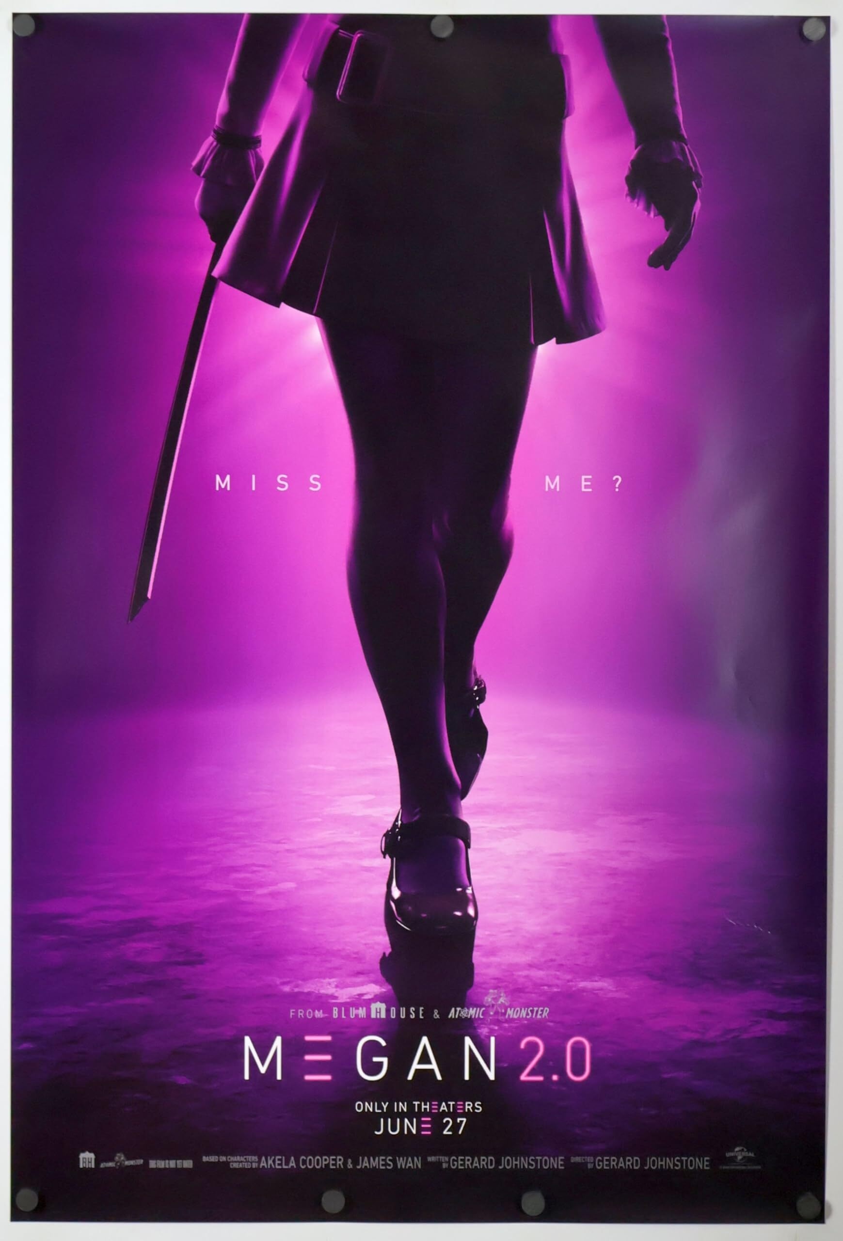 M3GAN 2.0 MOVIE POSTER - Megan Advance Blumhouse Horror - 2025 ...