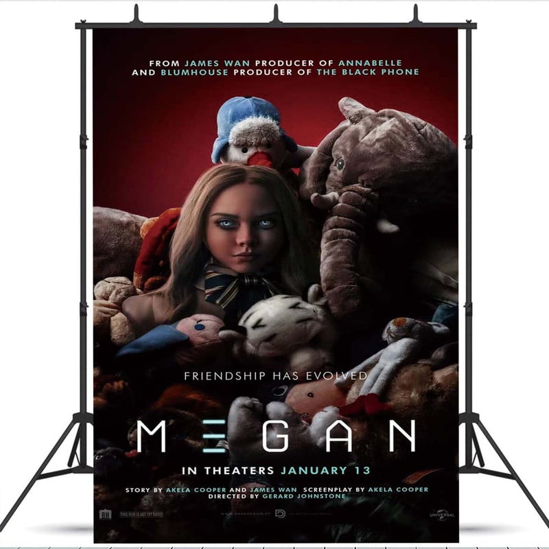 M3GAN Movie Megan Party Supplies Backdrop Banner Poster Birthday ...