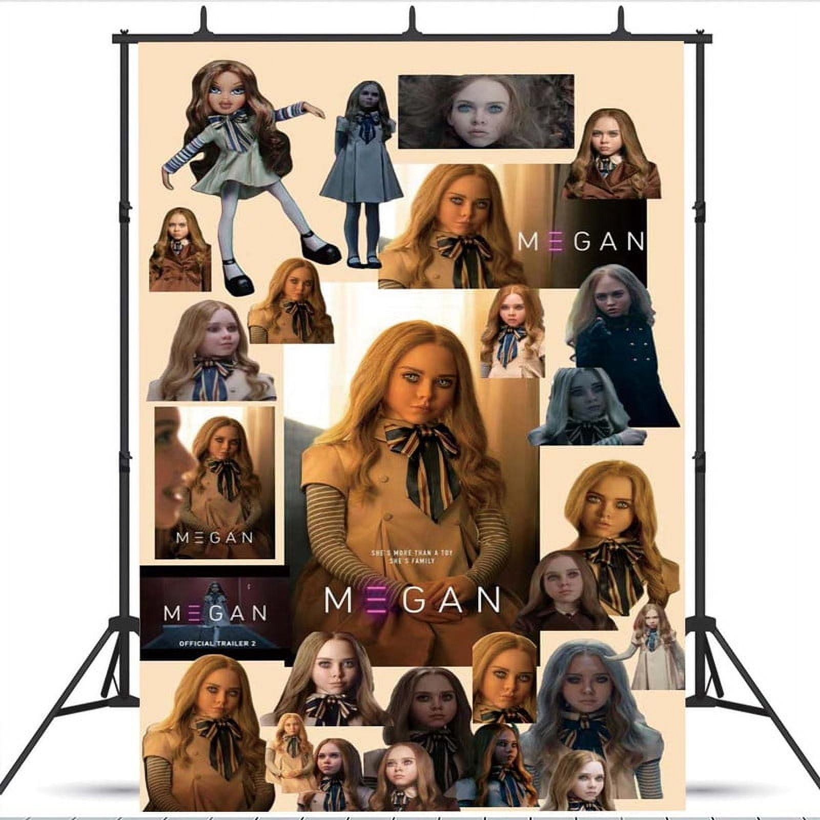 M3GAN Movie Megan Party Supplies Taspestry Poster Banner Backdrop ...