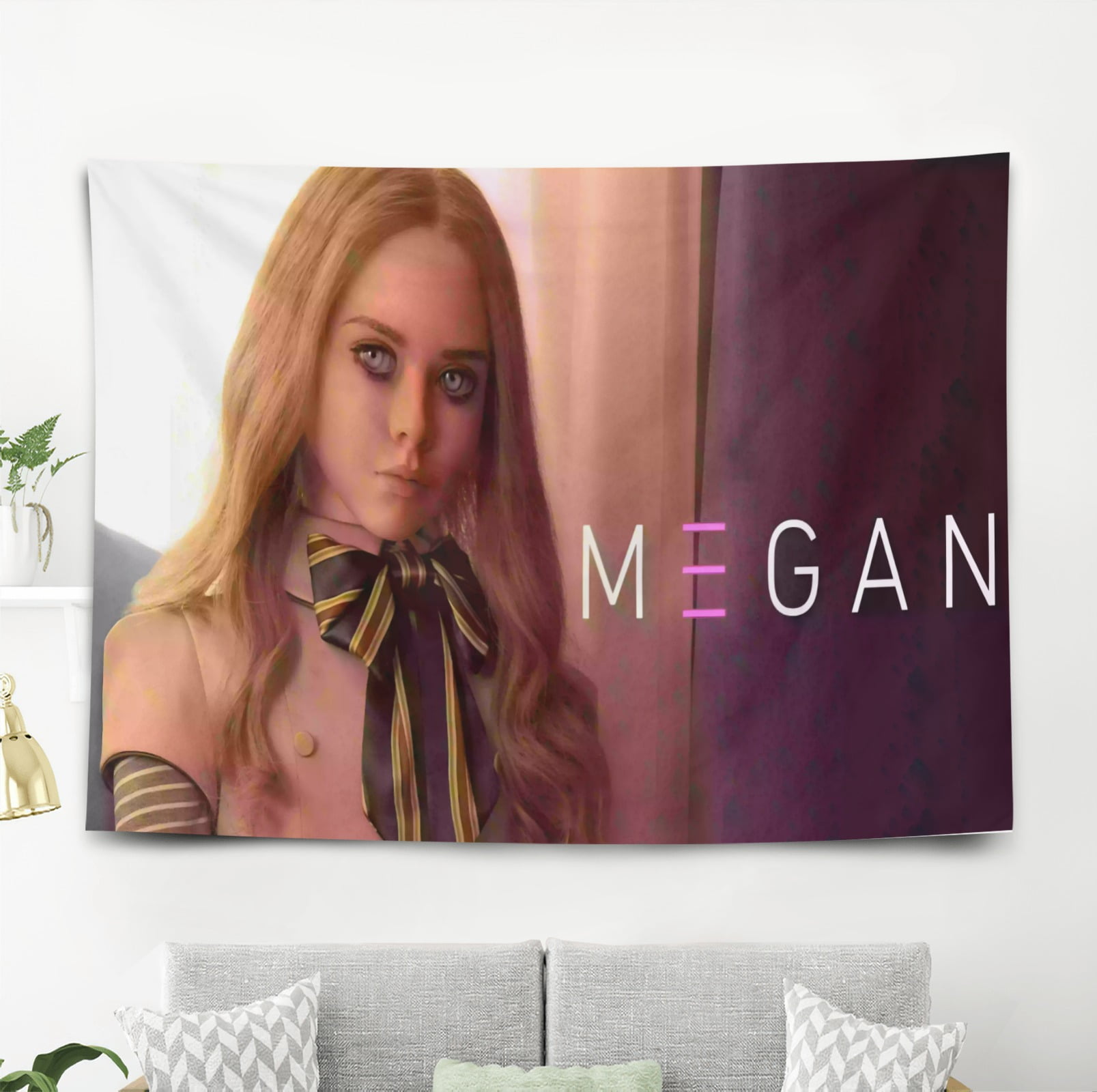 M3GAN Movie Megan-Theme Anti-pilling Tapestry Gift Wall Hanging ...