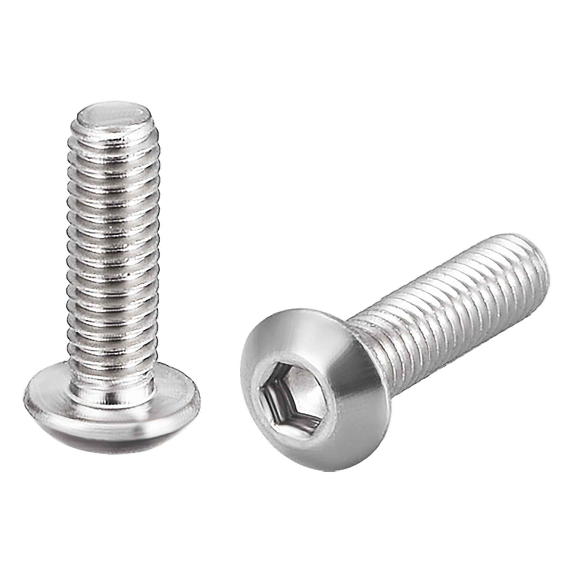 M3x10mm Machine Screws Hex Socket Round Head Screw 304 Stainless Steel ...