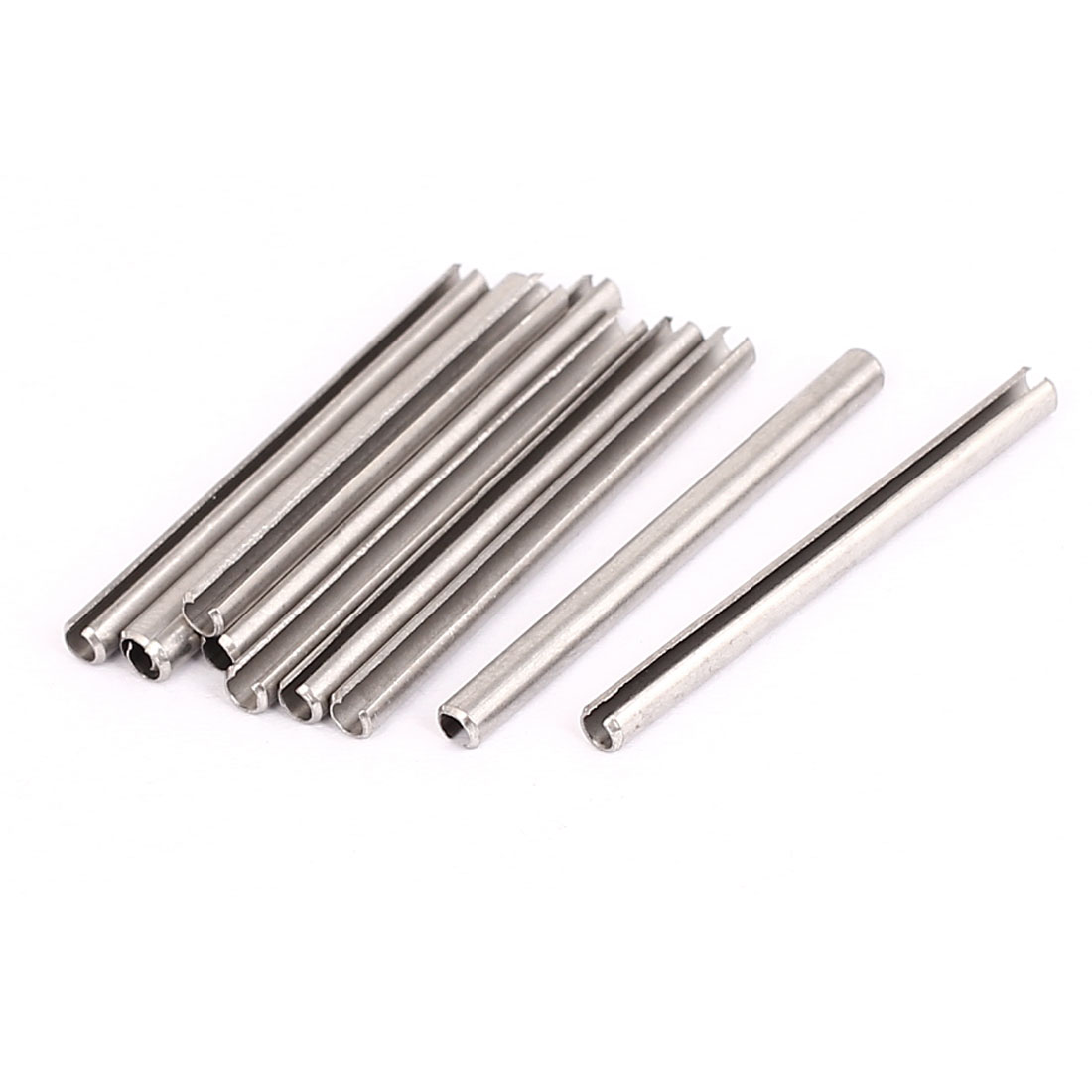 M3x40mm 304 Stainless Steel Split Spring Roll Dowel Pins Fasteners ...
