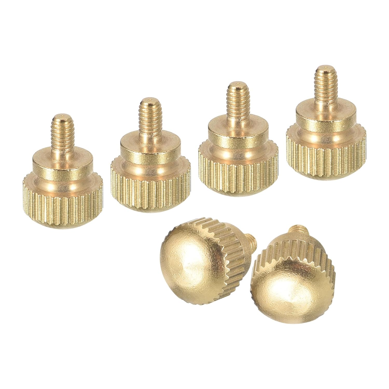 M3x5mm Knurled Thumb Screws, 6pcs Brass Knurled Thumb Screws Bolts with ...