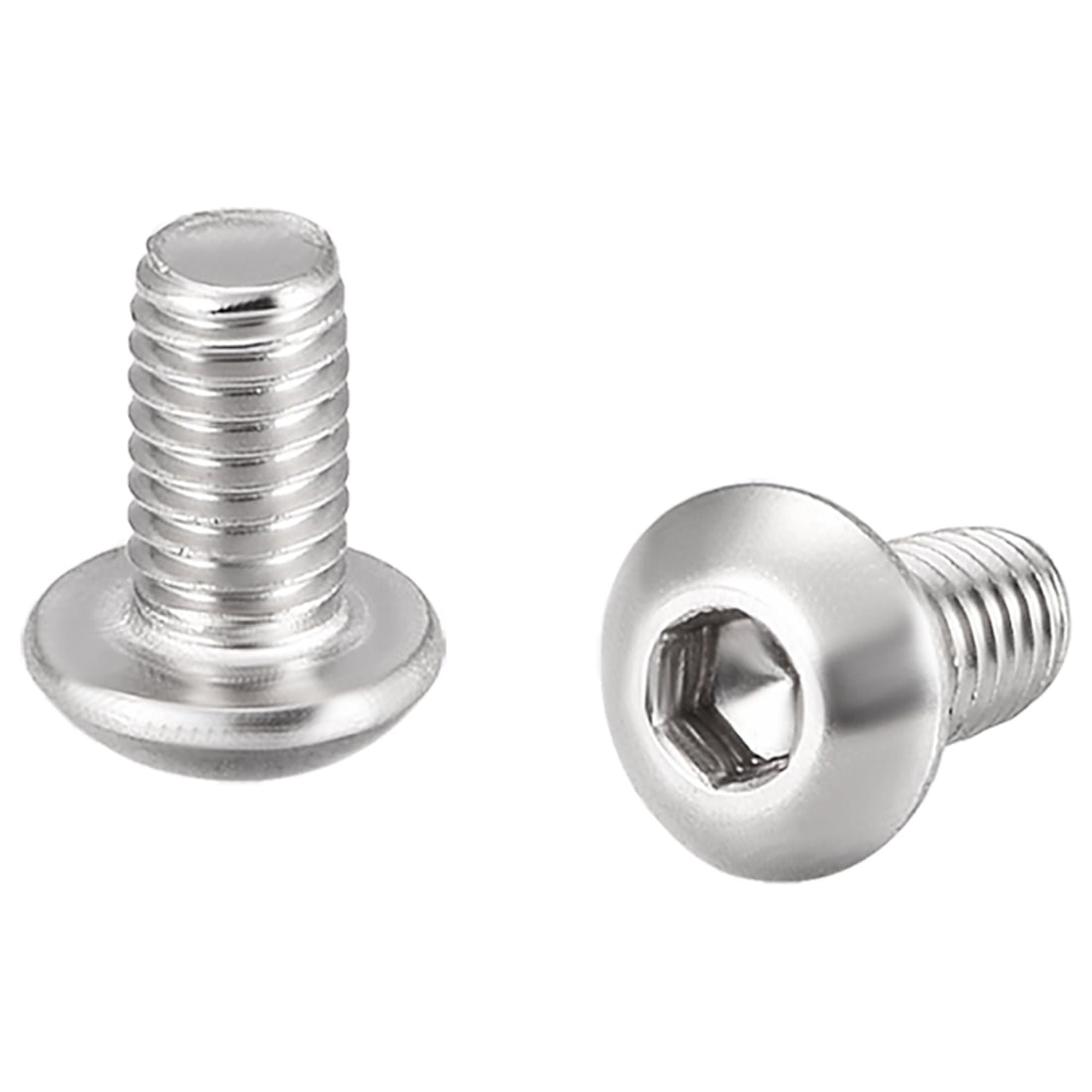 M3x6mm Machine Screws Hex Socket Round Head Screw 304 Stainless Steel ...