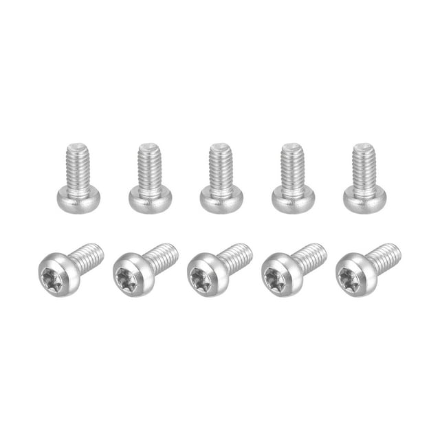 M3x6mm Torx Security Machine Screws, 10 Pack 316 Stainless Steel Pan ...