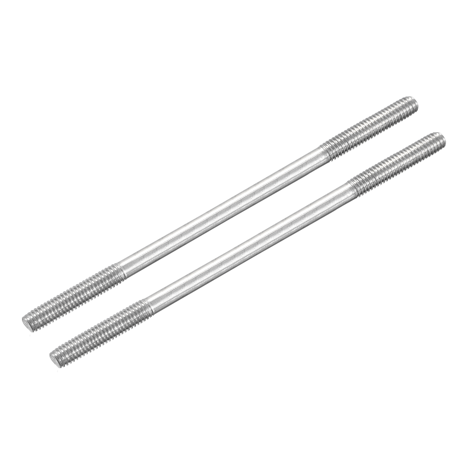M3x75mm 304 Stainless Steel Push Rod Double End Threaded Rod for DIY, 2Pack - Walmart.com