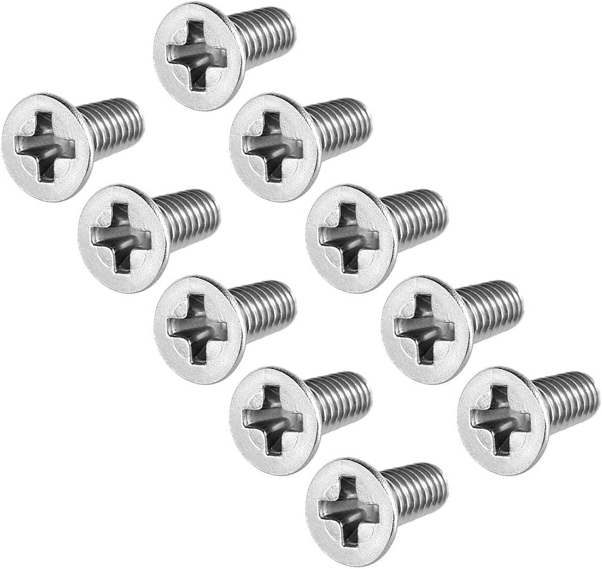 M3x8mm Flat Head Machine Screws, Phillips Cross Screw, 304 Stainless ...