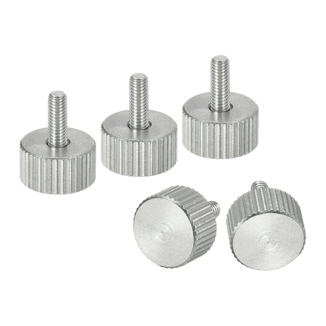 M3x8mm Knurled Thumb Screws, 5 Pack 304 Stainless Steel Flat Knurled ...
