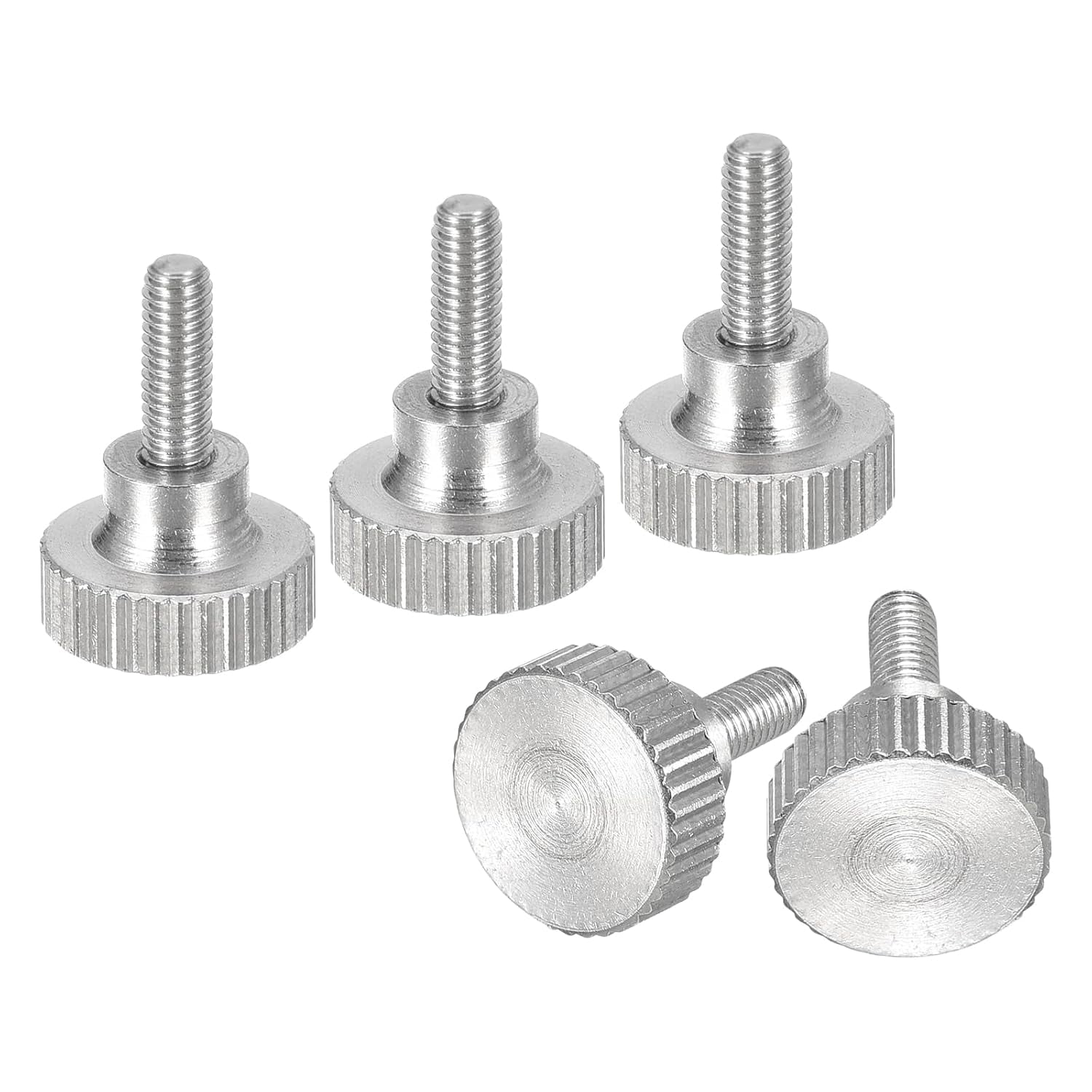 M3x8mm Knurled Thumb Screws, 5pcs 304 Stainless Steel Flat Knurled Head ...