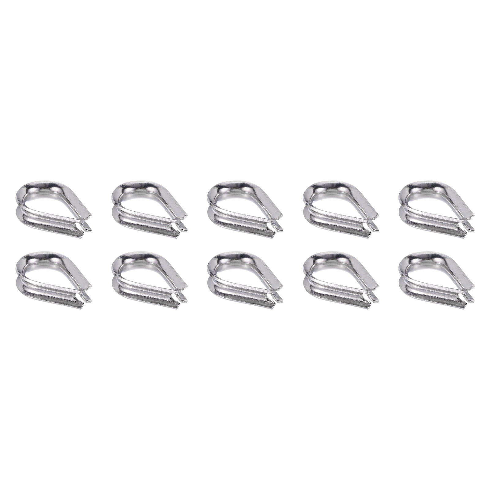 M4 316 Stainless Steel Thimble for 3/16" Dia Wire Rope Cable, 10 Pack ...