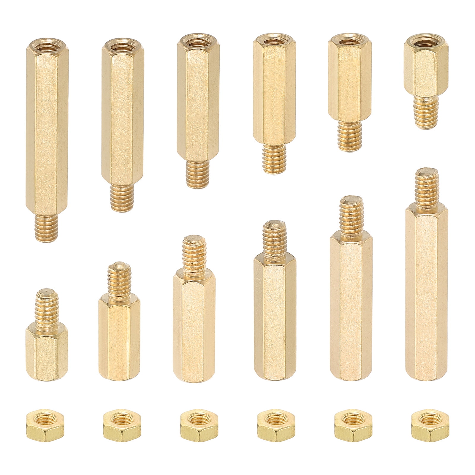 M4+6mm Standoff Screws, 120Pcs Male to Female Hex Brass PCB Standoff ...