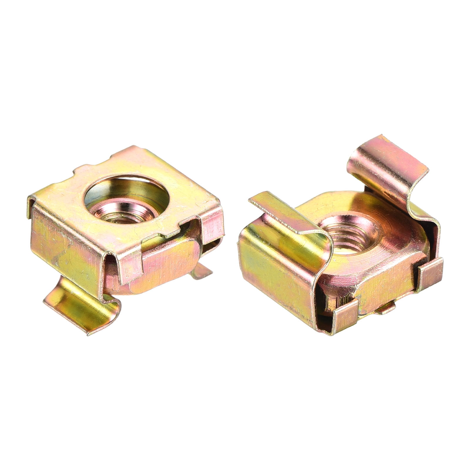 M4 Cage Nuts for Server Rack Cabinet, Carbon Steel Yellow Zinc Plated ...