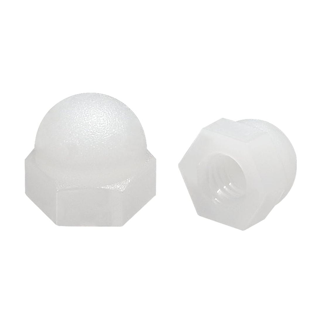 M4 Cap Nut Hex Acorn Dome Head Nuts for Screws Bolts Nylon White 10 Pcs ...