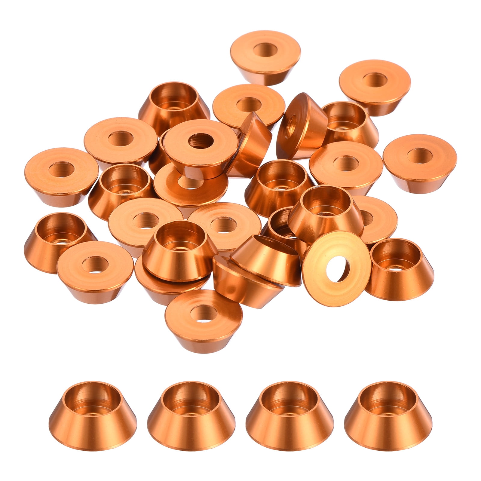 M4 Cone Cup Washers,Anodized Aluminum Gaskets for Screw RC/FPV/PC/Drone ...