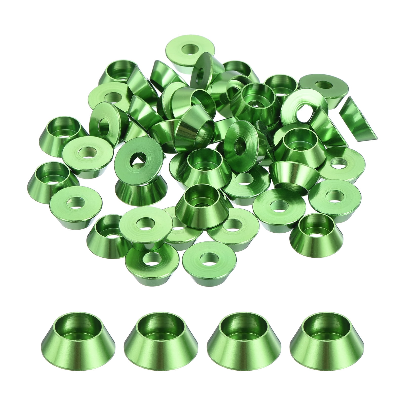 M4 Cone Cup Washers,Anodized Aluminum Gaskets for Screw RC/FPV/PC/Drone ...