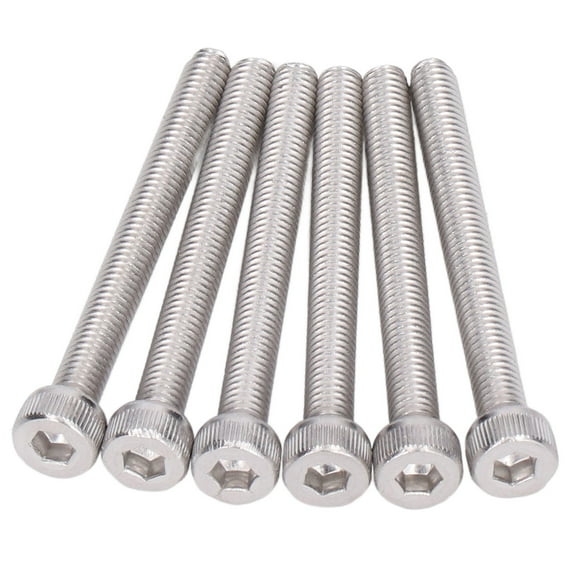 M4 Galvanized Steel Hex Cup Head Screws, 50pc Set for Machine Mold ...