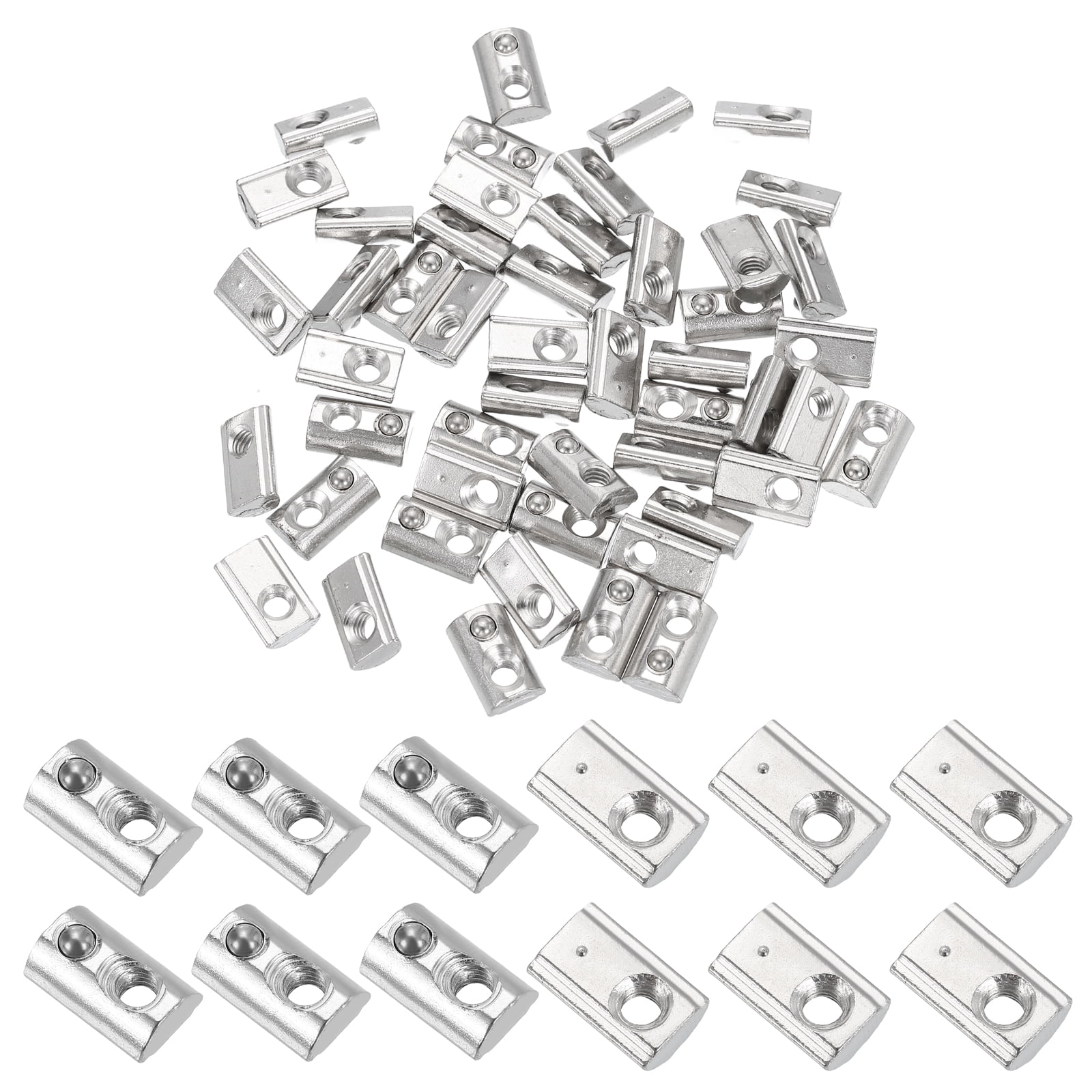 M4 Half Round Roll in Spring T Nuts 2020 Series Carbon Steel T Slot ...