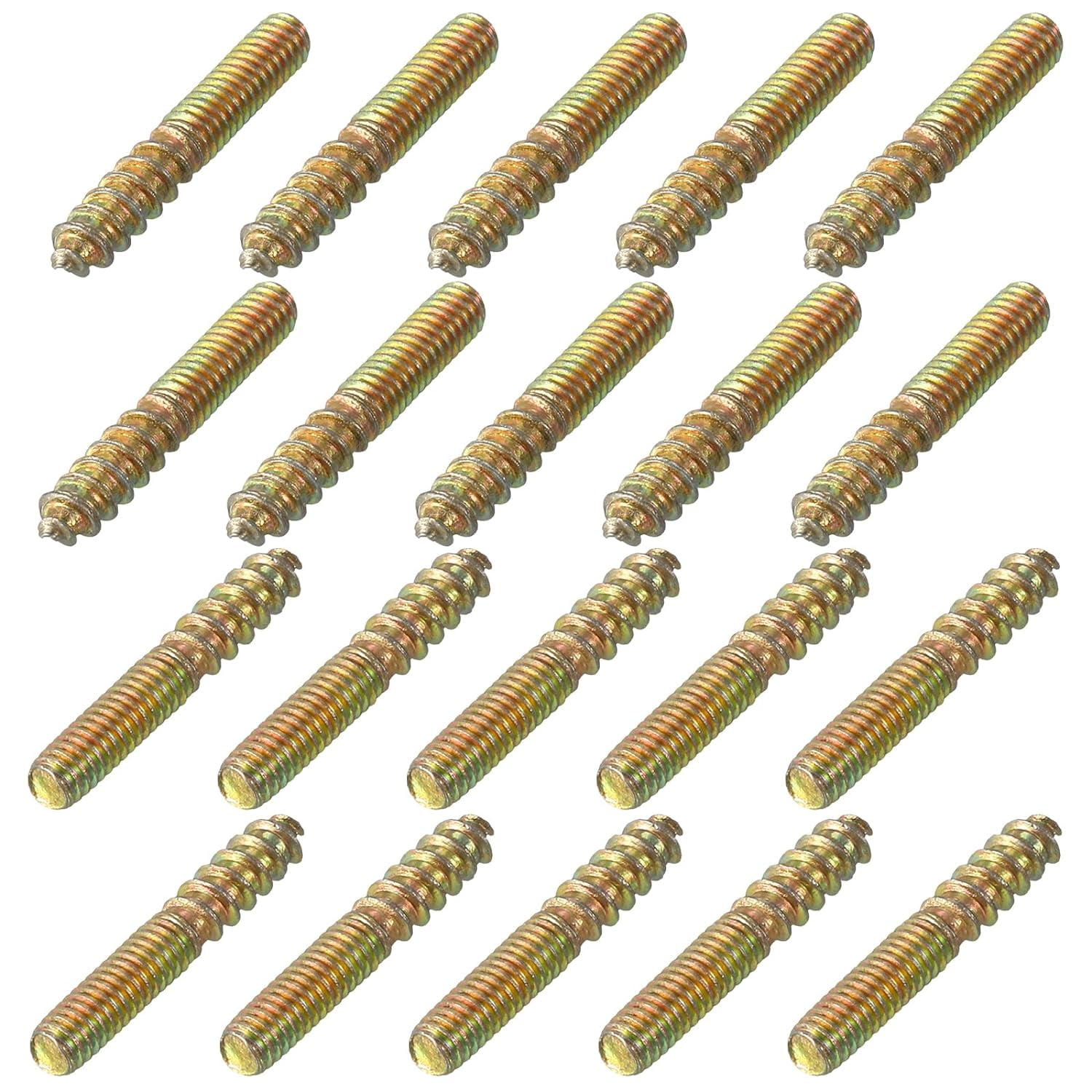 M4 Hanger Bolts Length 1"(25mm) Double Headed Bolts Self-Tapping Screw ...