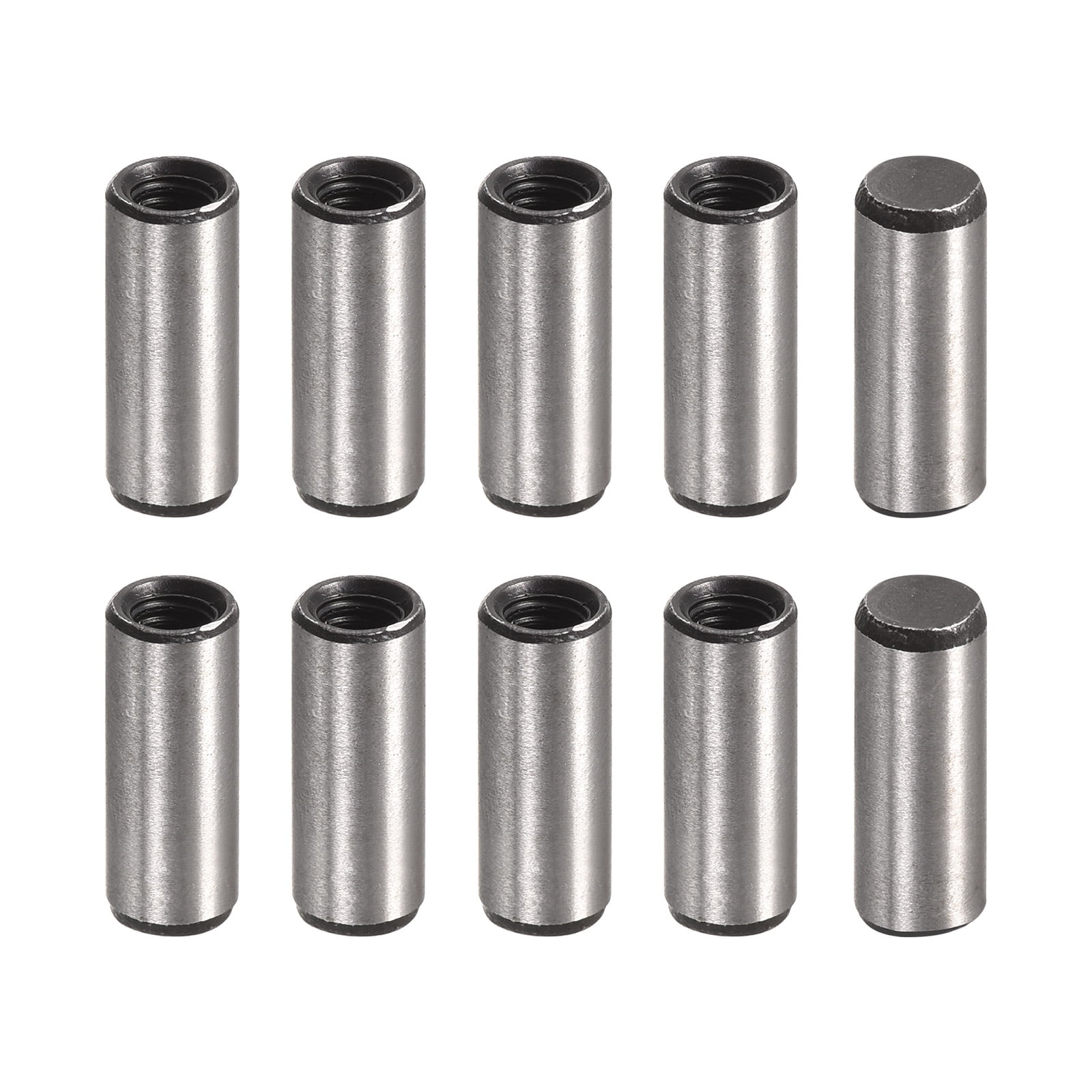 M4 Internal Thread Dowel Pin 10 Pack 6x16mm Chamfering Flat Carbon ...