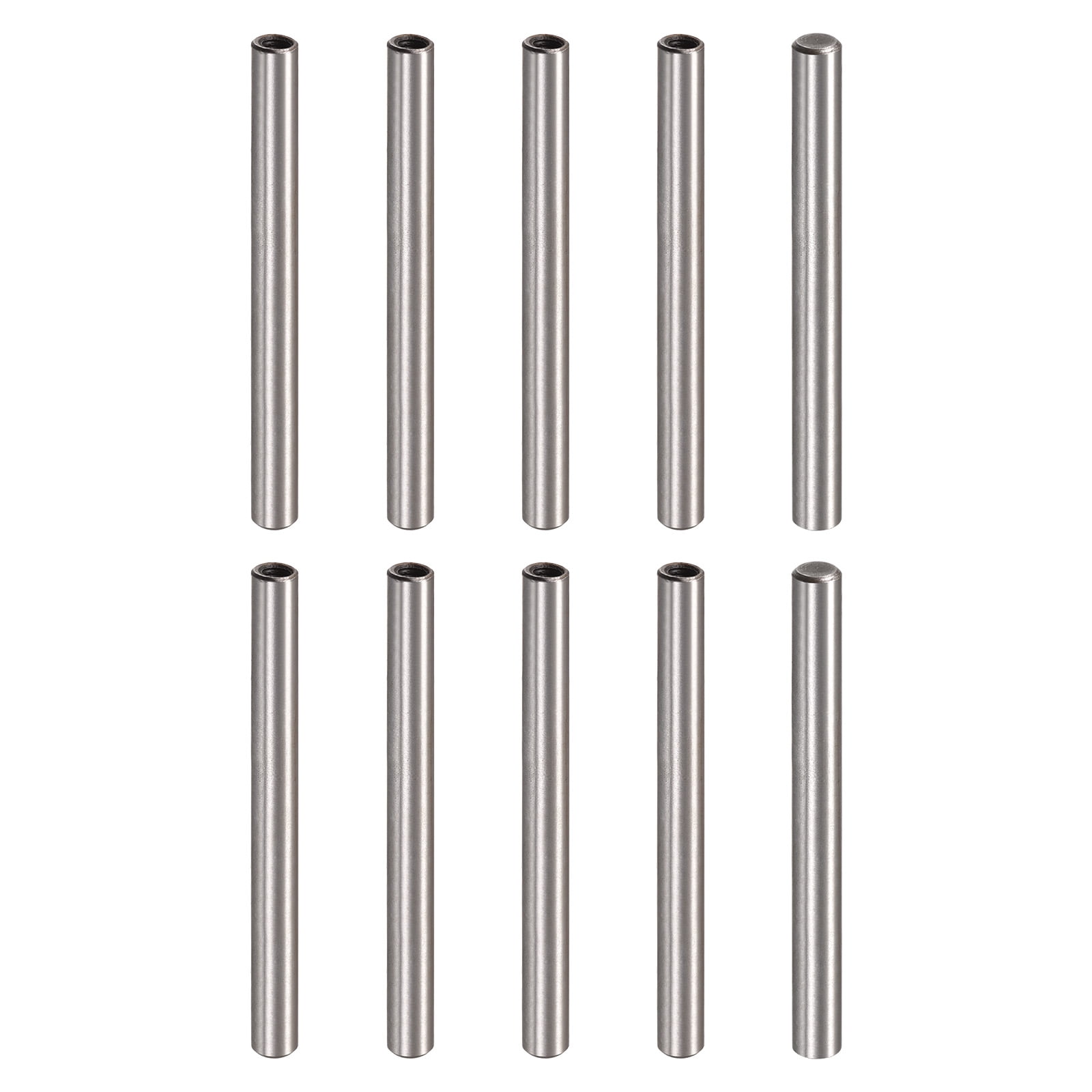 M4 Internal Thread Dowel Pin 10 Pack 6x70mm Chamfering Flat Carbon ...