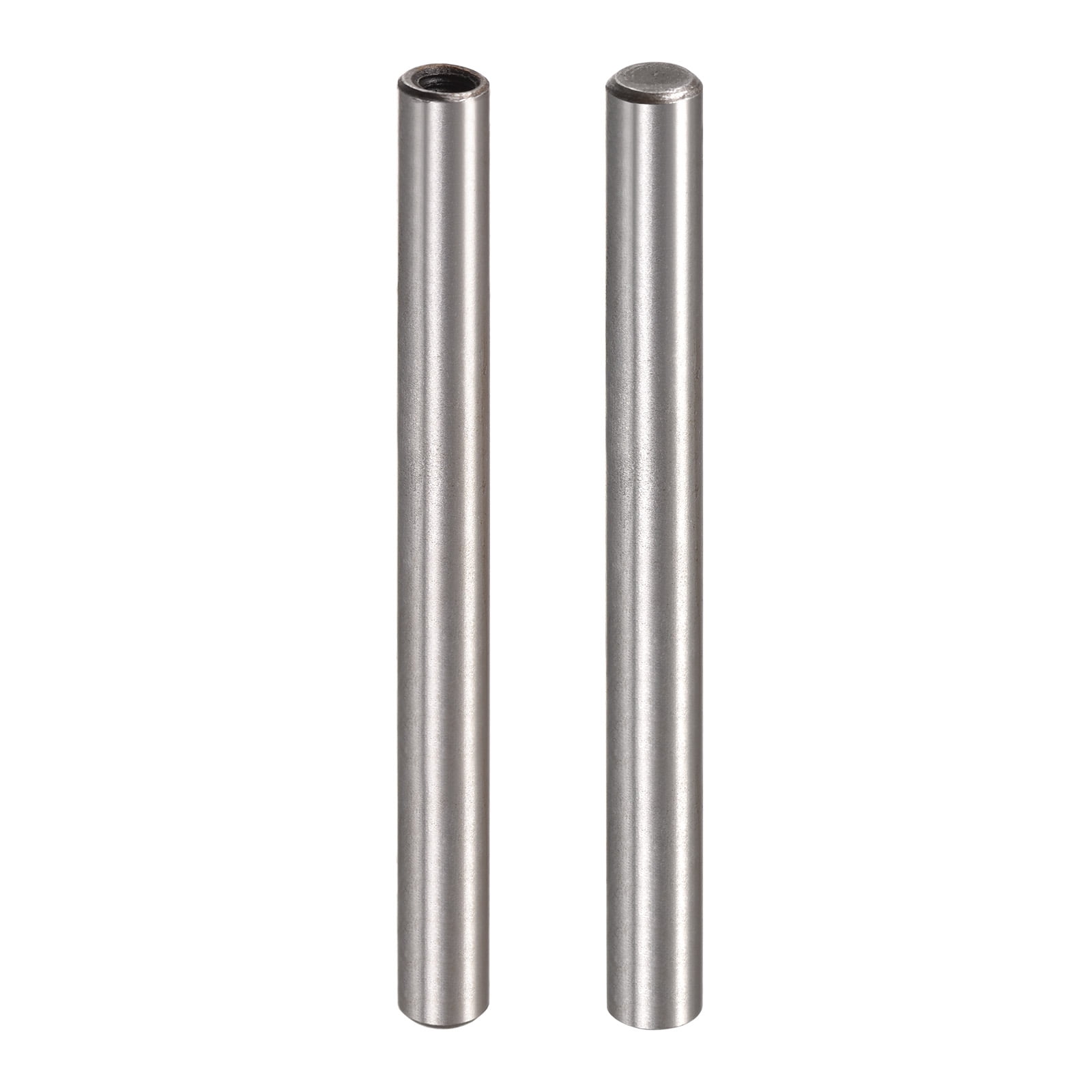 M4 Internal Thread Dowel Pin 2 Pack 6x80mm Chamfering Flat Carbon Steel ...