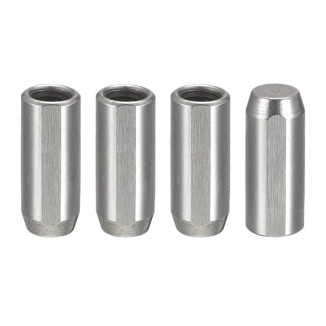 M4 Internal Thread Dowel Pin 4 Pack 6x15mm Chamfering Flat Exhaust ...