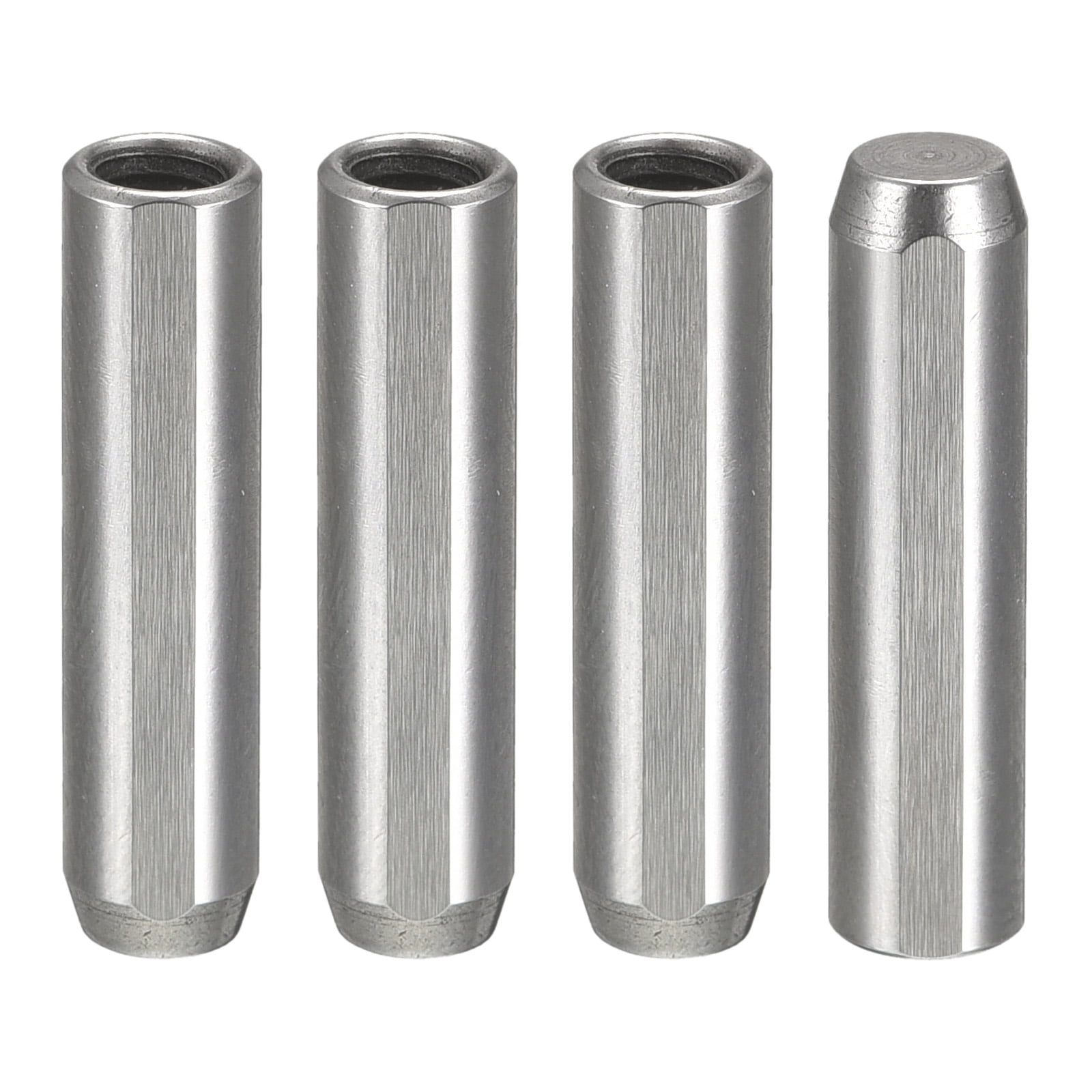 M4 Internal Thread Dowel Pin 4 Pack 6x25mm Chamfering Flat Exhaust ...