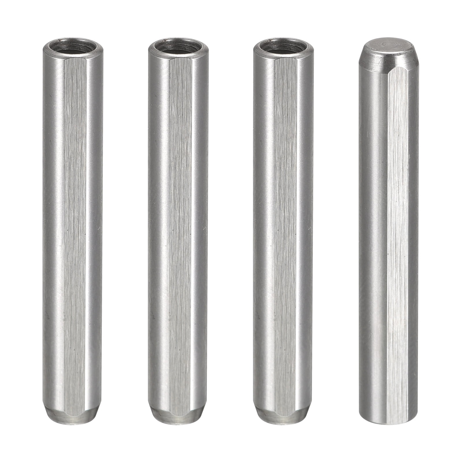 M4 Internal Thread Dowel Pin 4 Pack 6x40mm Chamfering Flat Exhaust ...