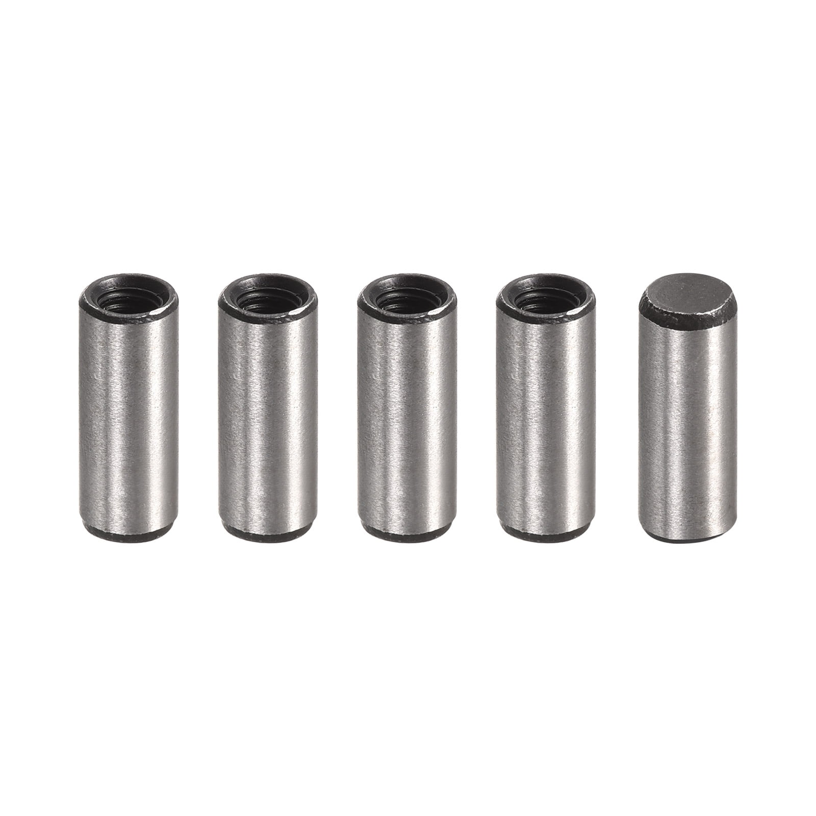 M4 Internal Thread Dowel Pin 5 Pack 6x16mm Chamfering Flat Carbon Steel ...