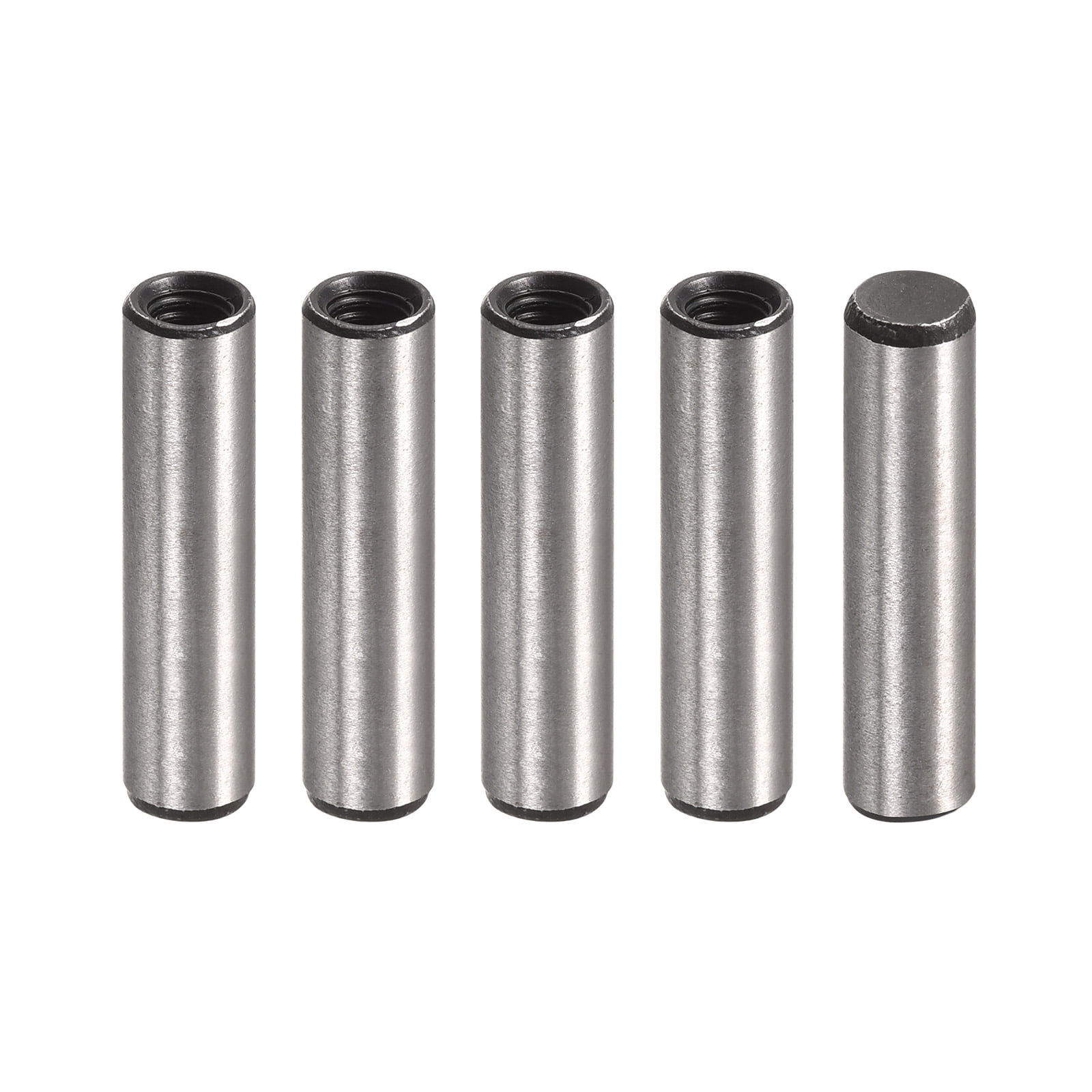 M4 Internal Thread Dowel Pin 5 Pack 6x25mm Chamfering Flat Carbon Steel ...
