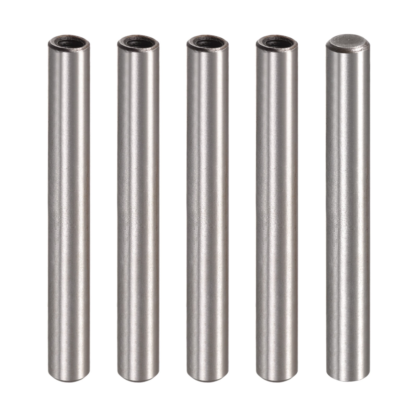 M4 Internal Thread Dowel Pin 5 Pack 6x50mm Chamfering Flat Carbon Steel ...