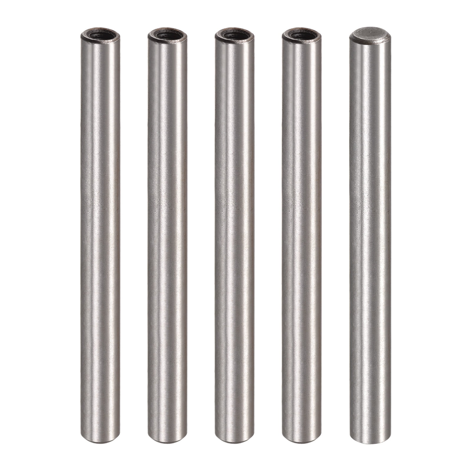 M4 Internal Thread Dowel Pin 5 Pack 6x80mm Chamfering Flat Carbon Steel ...