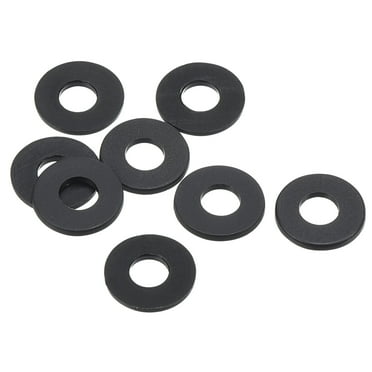 M4 Rubber Flat Washer, 12 Pack 4mm ID 9mm OD Sealing Spacer Gasket Ring ...