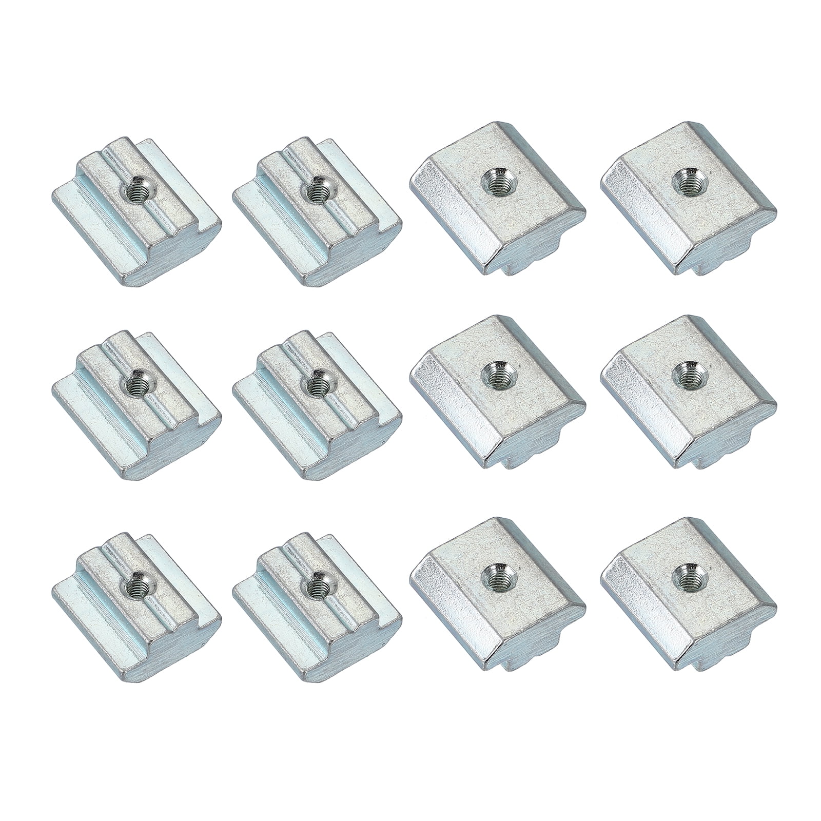 M4 Sliding T Nuts, 12 Pcs Hammer Head Fastener Nut Thread T Slide Drop in Nuts for European ...