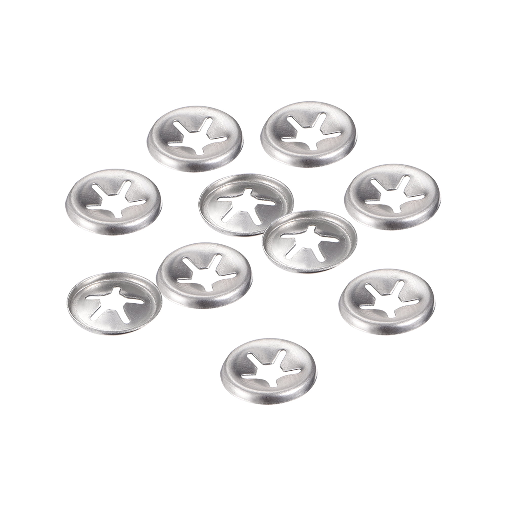 Unique Bargains M4 Washer 3.3mm I.D. 12mm O.D. Speed Clip Stainless ...