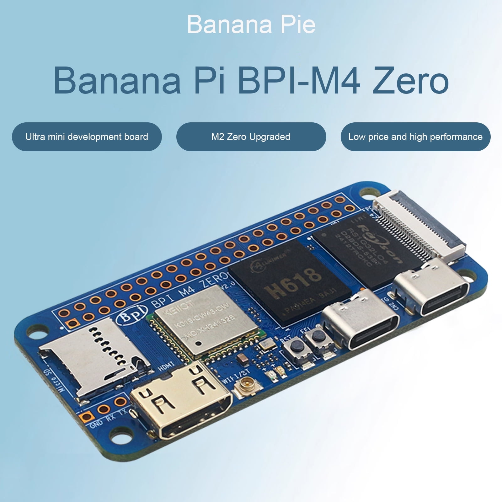 M4 Zero Development Board Quanzhi H618 Onboard WiFi Bluetooth BPI M4 ...