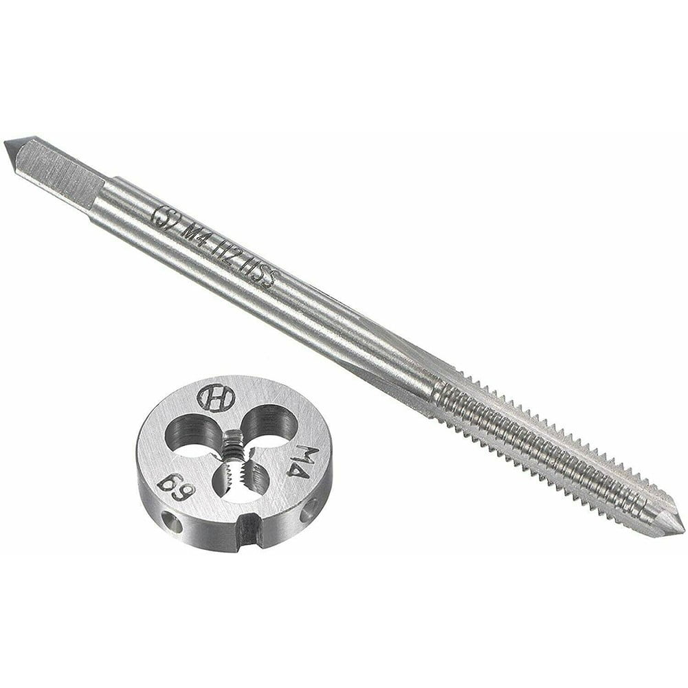M4 x 0.7 HSS Tap and Die Set Thread Tap and Round Thread Die Right Hand ...