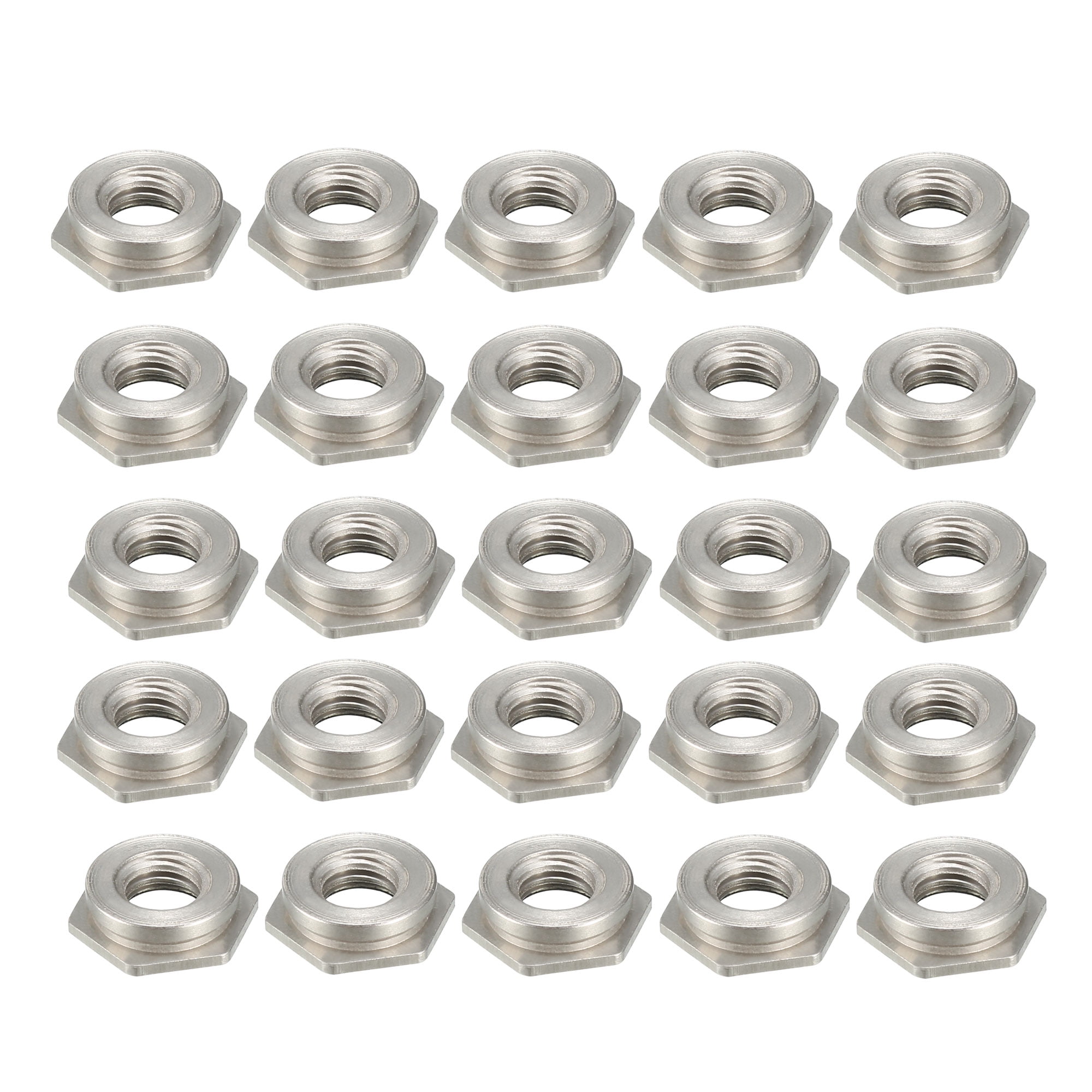 M4 x 0.7mm Pitch Hex Head Carbon Steel Blind Hole Nuts, Pack of 25 ...