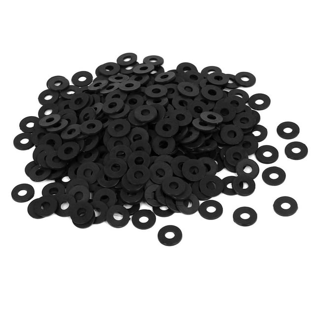 M4 x 10mm x 1mm Nylon Flat Insulating Washers Gaskets Spacers Fastener ...