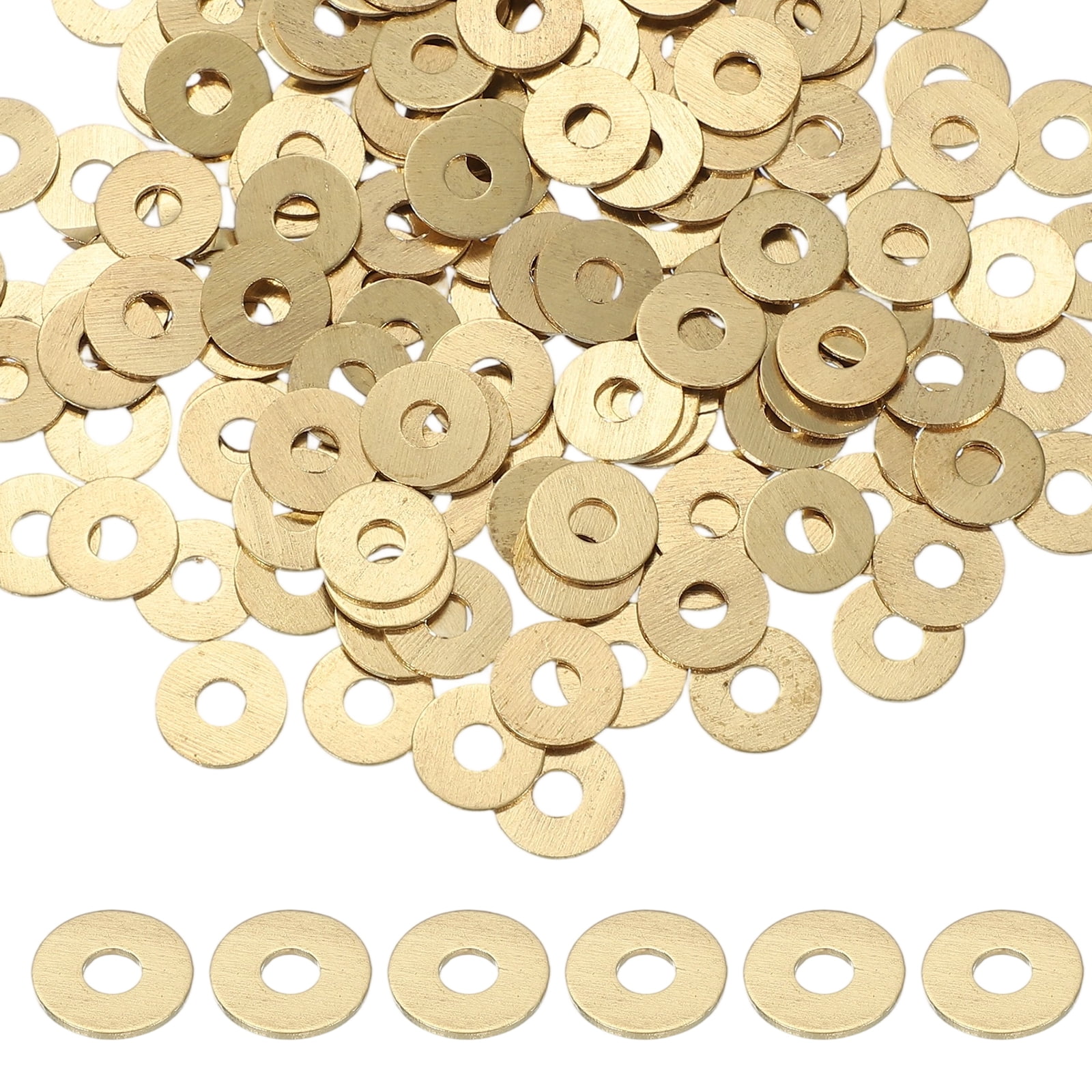 M4 x 12mm Brass Screw Washers Set, 150Pcs Bronze Flat Washers for ...