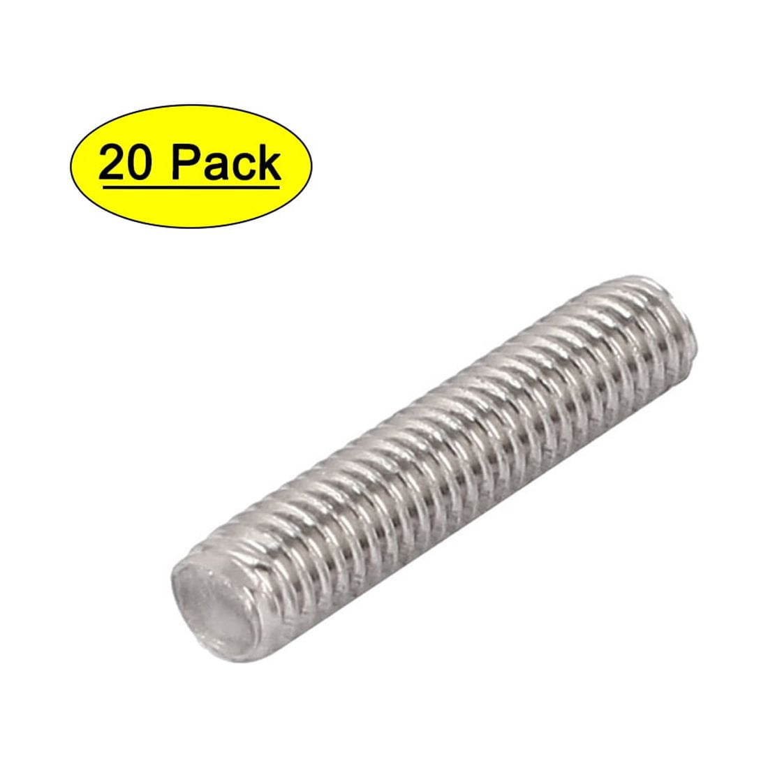 M4 x 20mm 304 Stainless Steel Fully Threaded Rod Bar Studs Fasteners ...