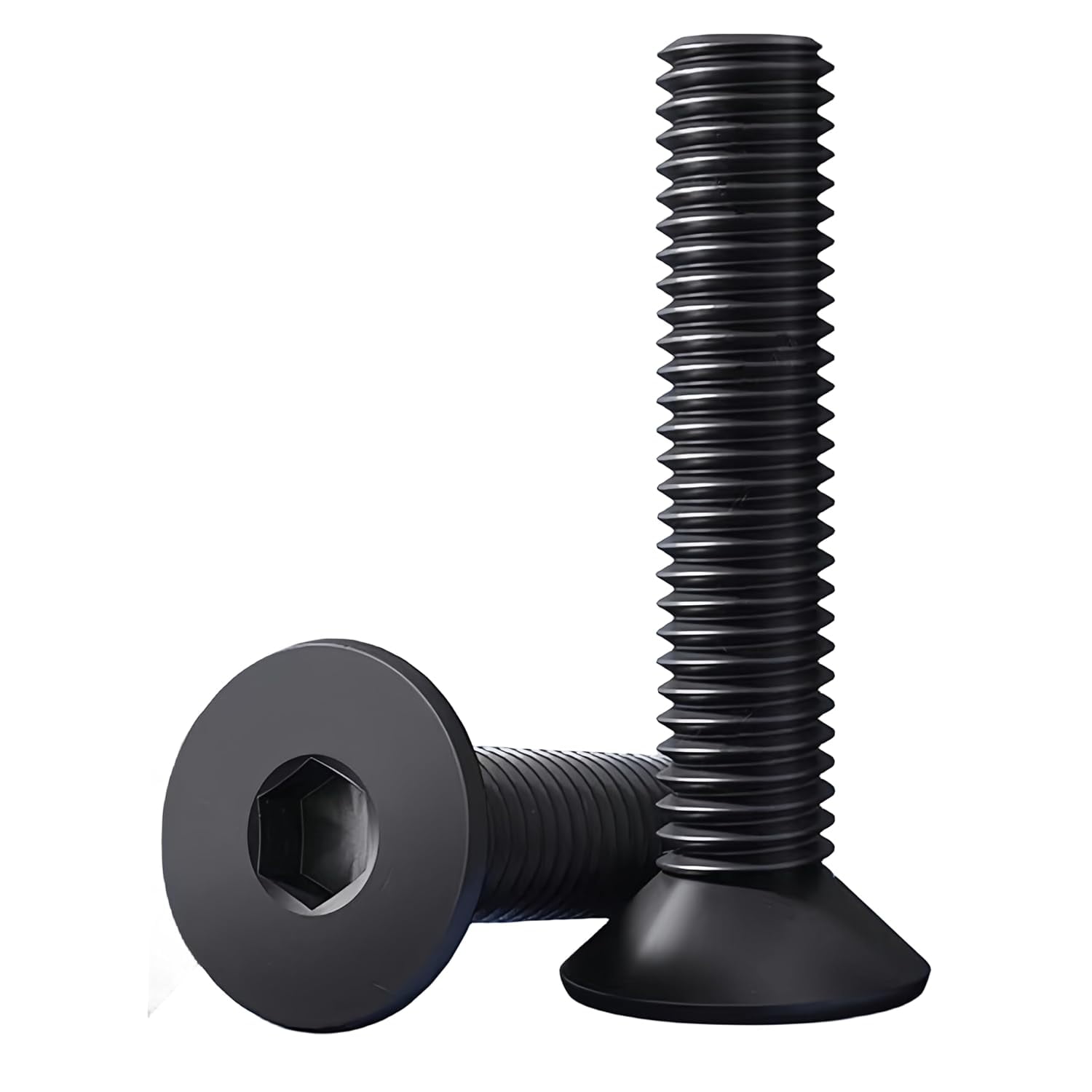 M4 x 20mm Flat Head Countersunk Machine Screws Hex Head Socket Screws ...