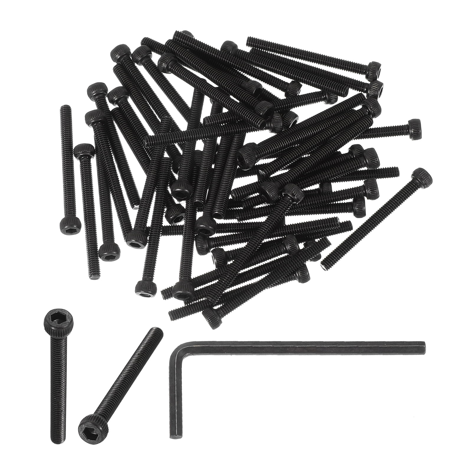 M4 x 40mm Hex Socket Head Screws Cap Bolt, 50 Pack 12.9 Grade Carbon ...